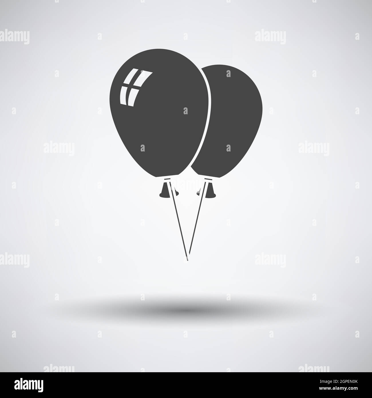 Two balloons white background Stock Vector Images - Alamy
