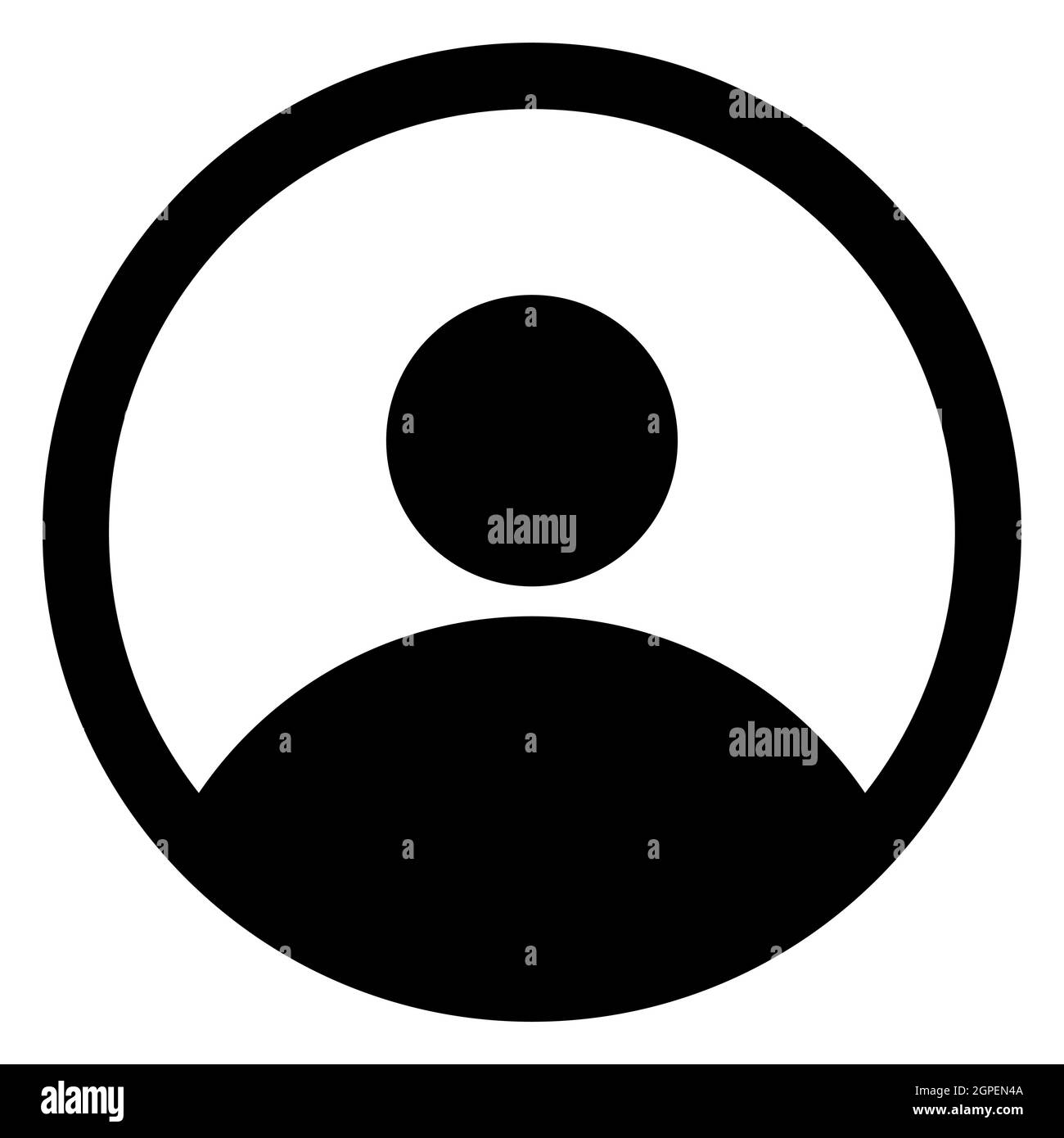 Vector design of person logo. Web element of person simple flat vector ...