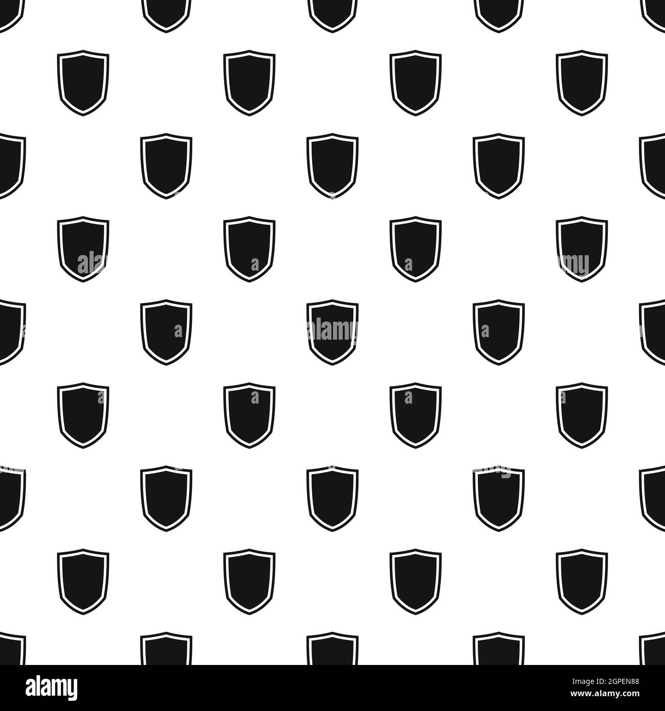 Black shield pattern, simple style Stock Vector Image & Art - Alamy