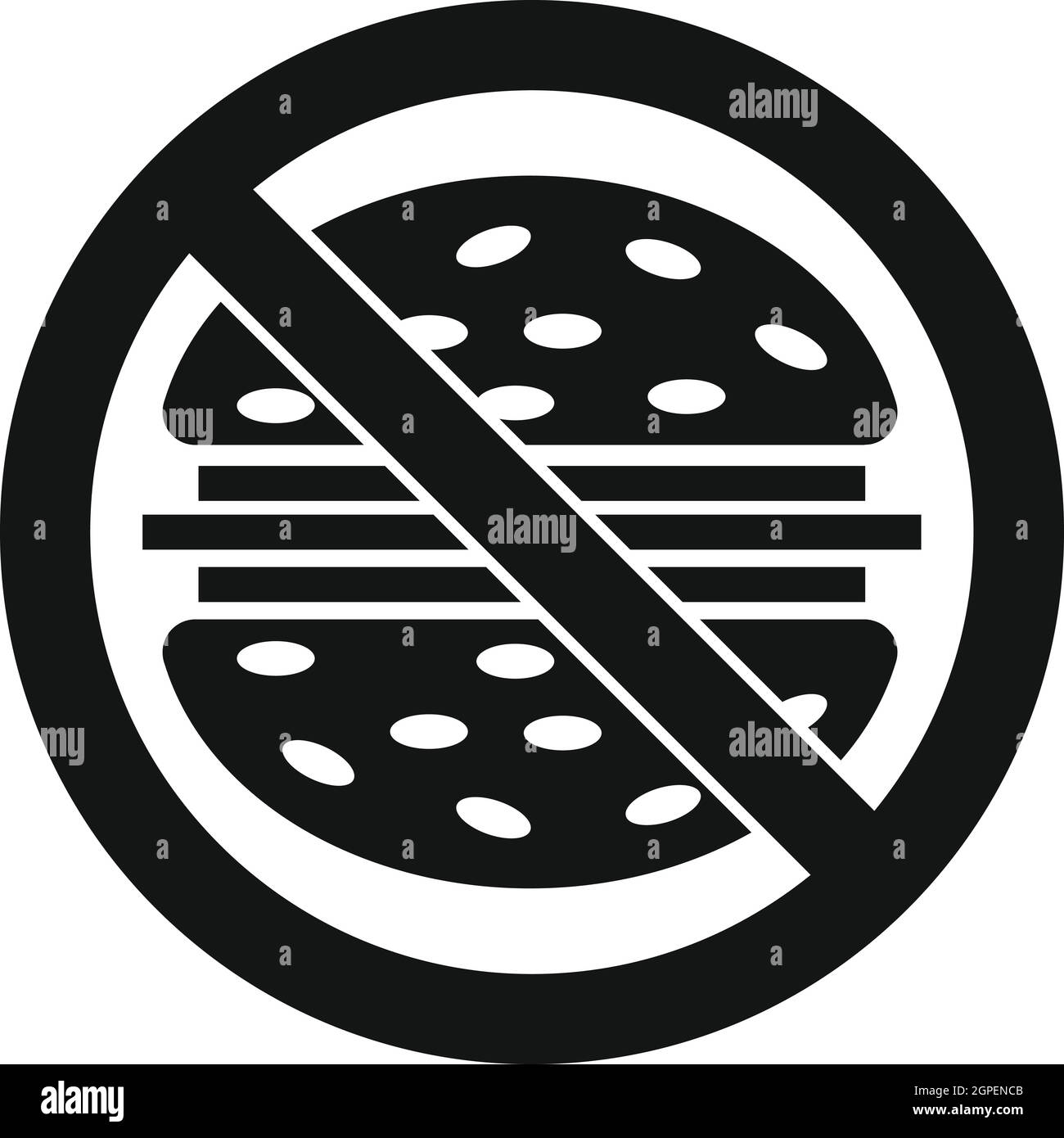 Stop fast food icon, simple style Stock Vector Image & Art - Alamy