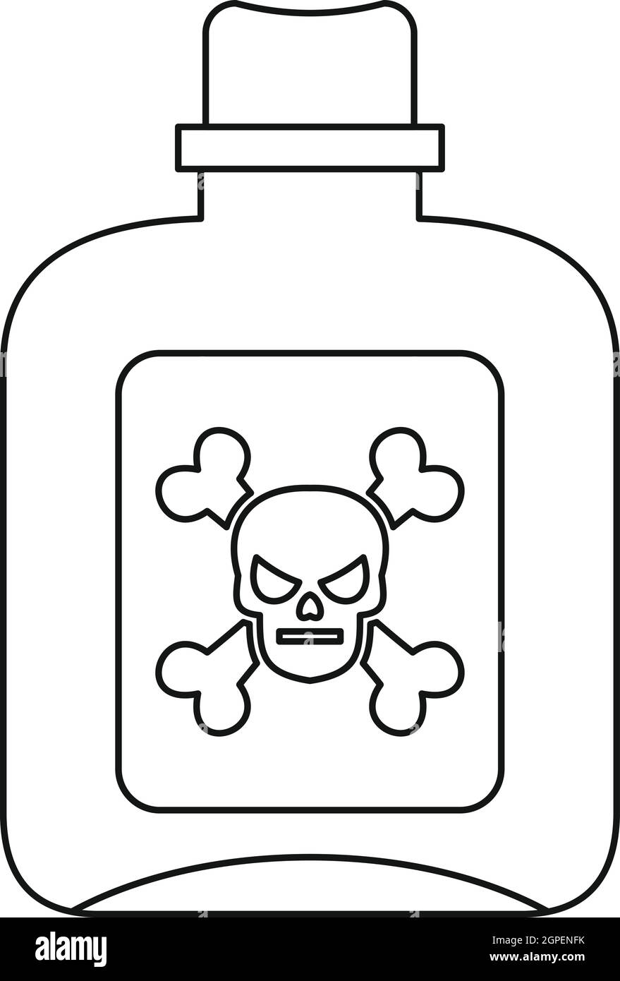 Poison icon, outline style Stock Vector Image & Art - Alamy