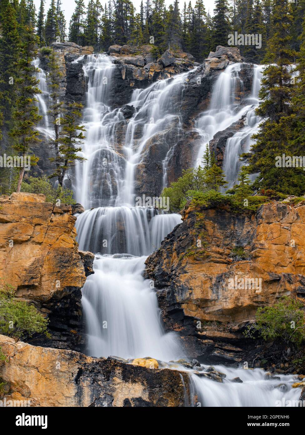 Stanley Falls in Jasper National Park, western Canada Stock Photo - Alamy