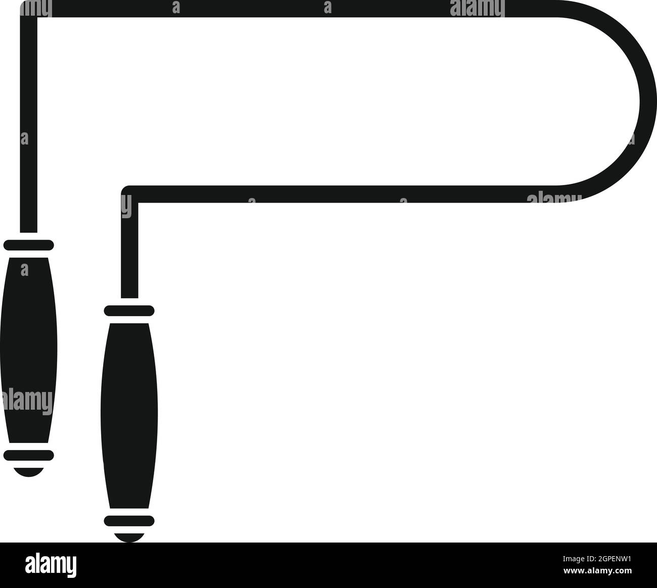 Skipping rope icon, simple style Stock Vector Image & Art - Alamy