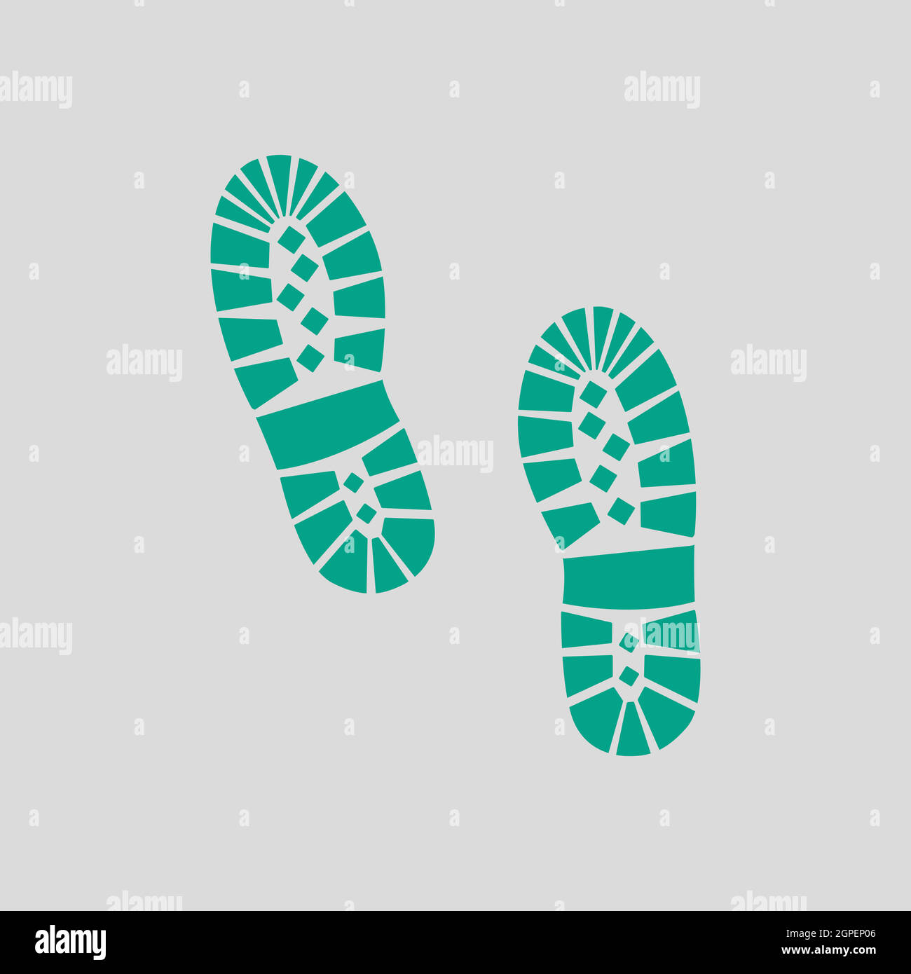 Boot Print Icon Stock Vector Image & Art - Alamy