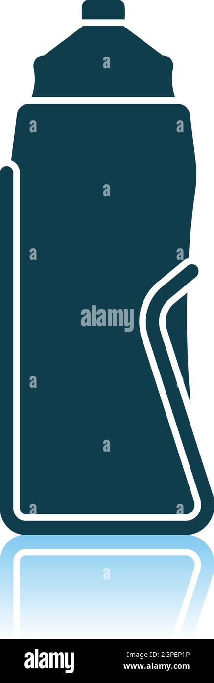 Blue metal water bottle Stock Vector Images - Alamy