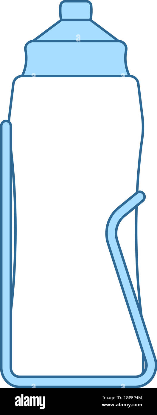 Blue metal water bottle Stock Vector Images - Alamy