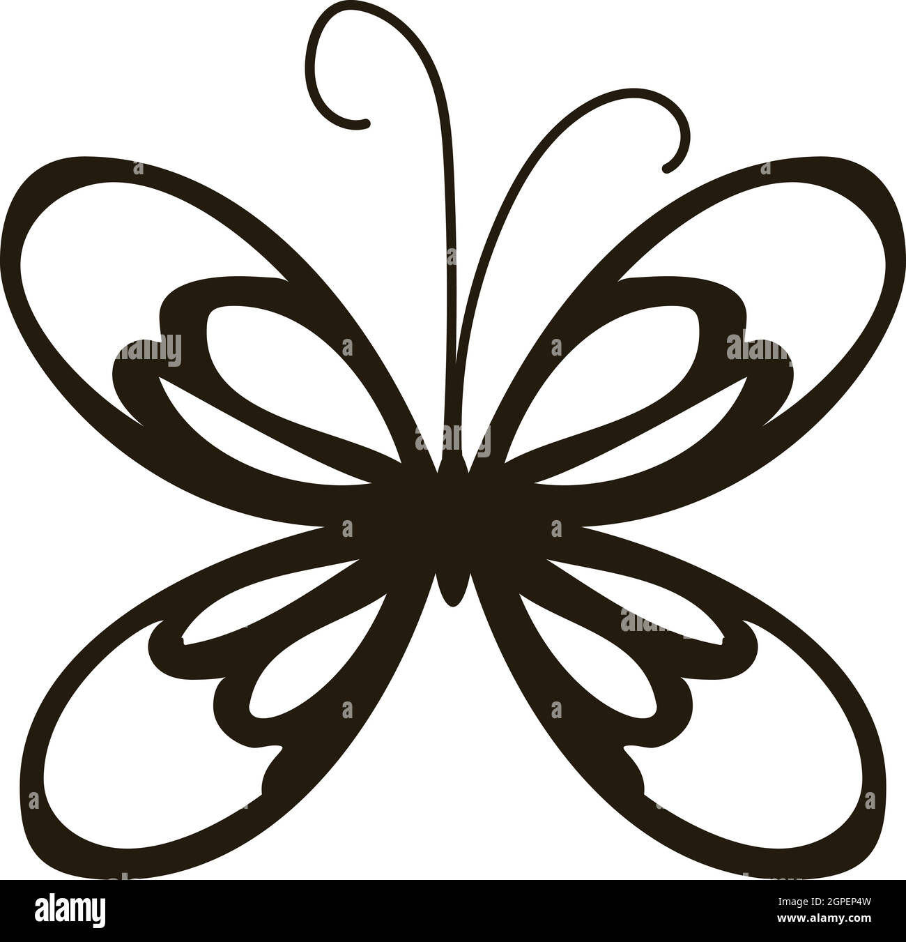 Small butterfly icon, simple style Stock Vector Image & Art - Alamy