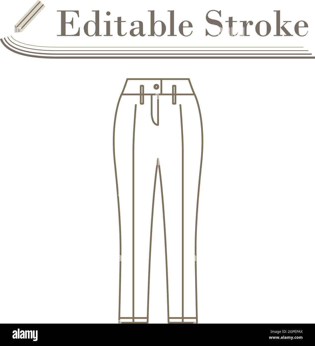 Business Woman Trousers Icon Stock Vector Image & Art - Alamy