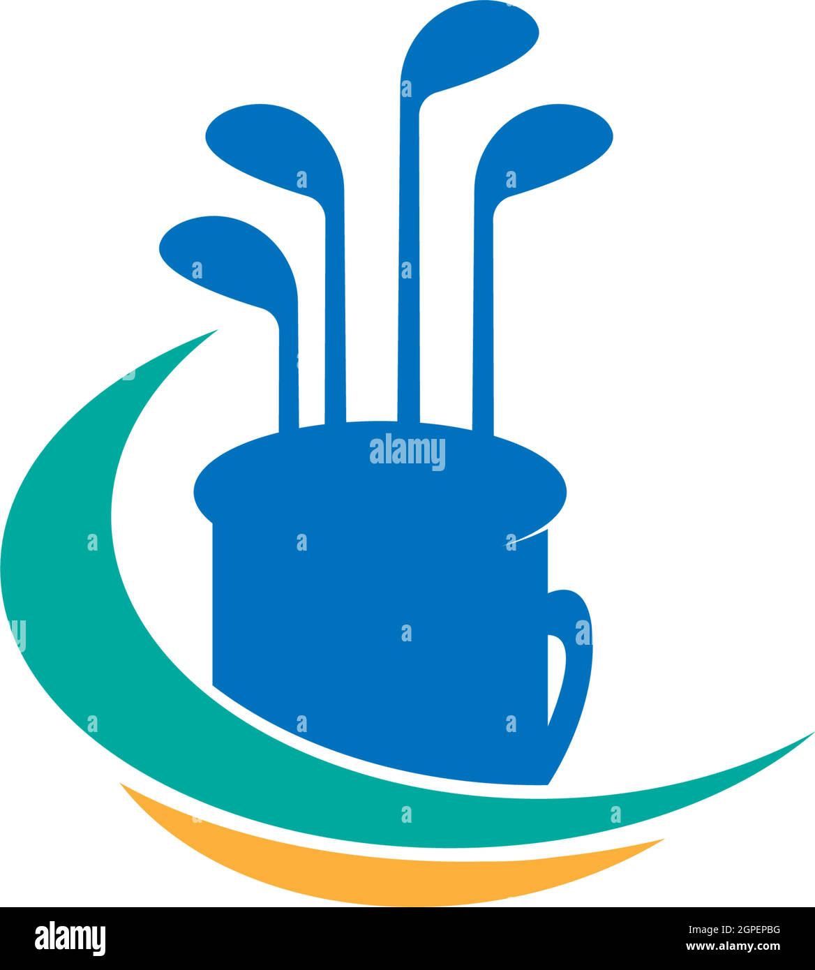 Golf logo icon template creative design illustration Stock Vector Image ...