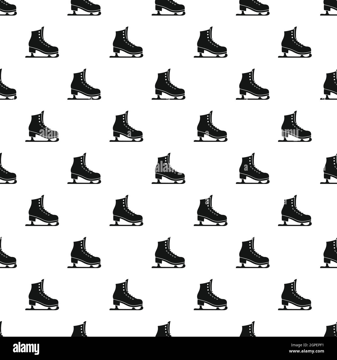 Skates pattern, simple style Stock Vector Image & Art - Alamy