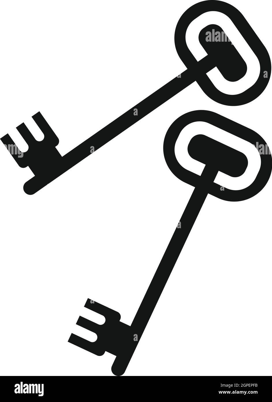 Keys icon, simple style Stock Vector Image & Art - Alamy