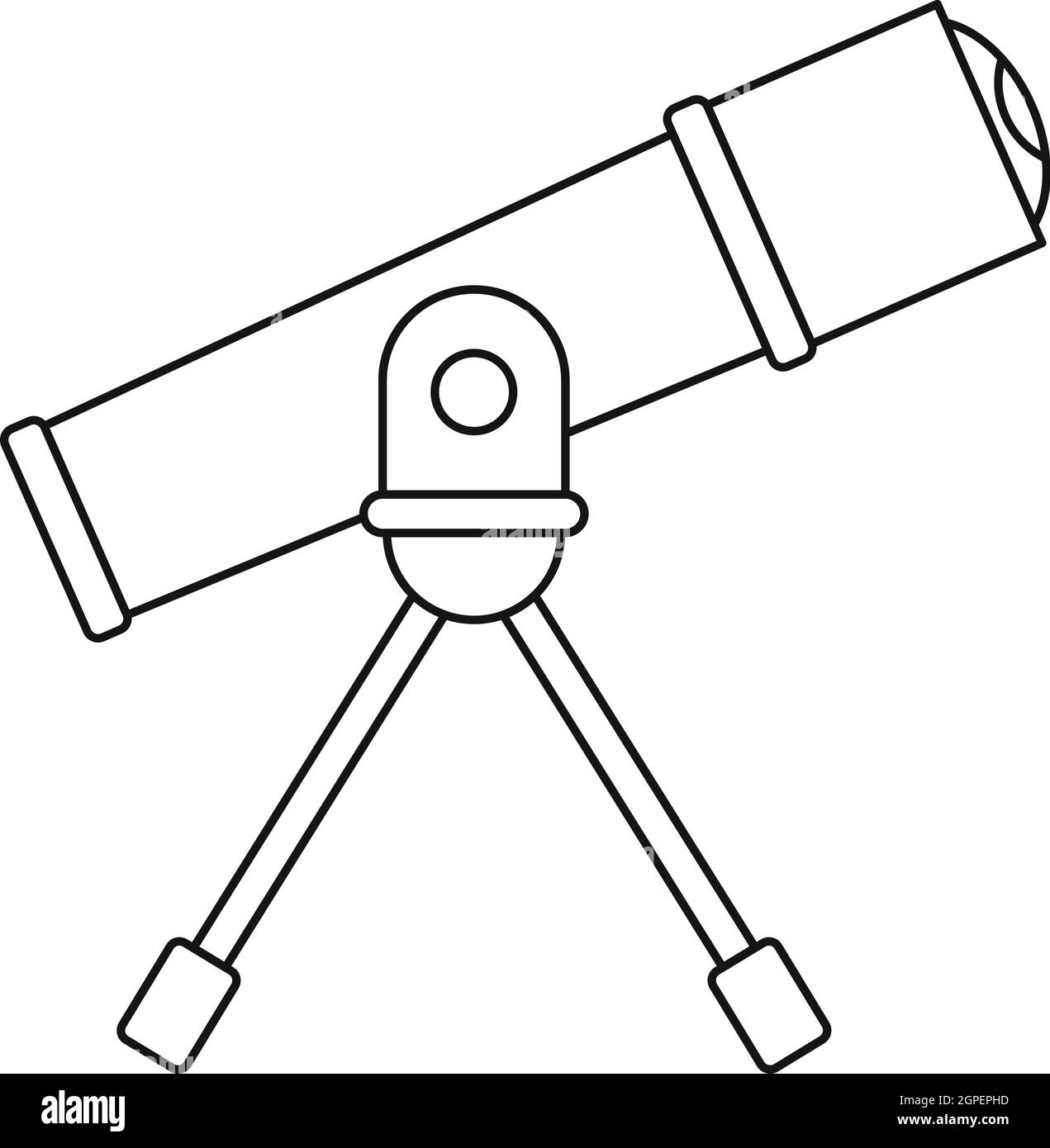 Telescope icon, outline style Stock Vector Image & Art - Alamy