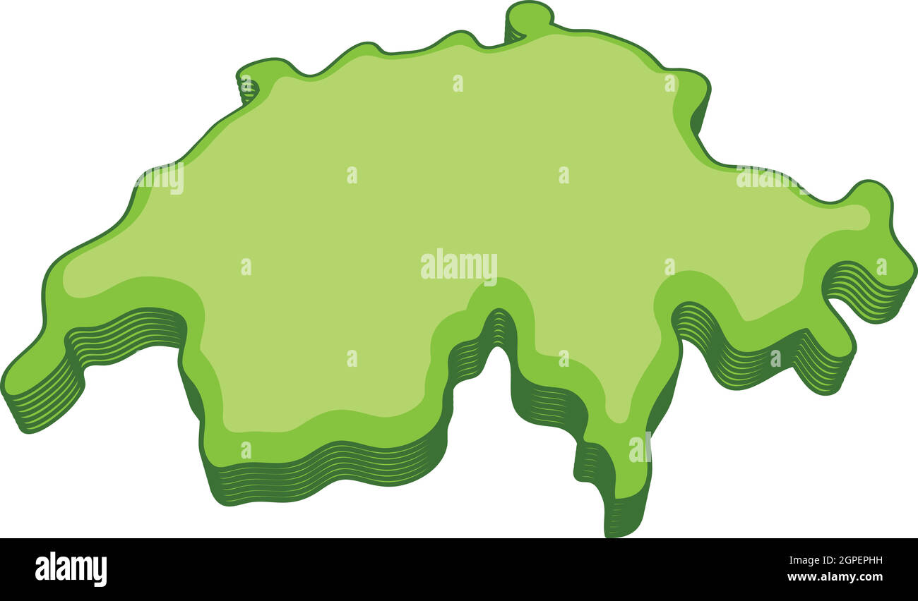 Map of Switzerland icon, cartoon style Stock Vector Image & Art - Alamy