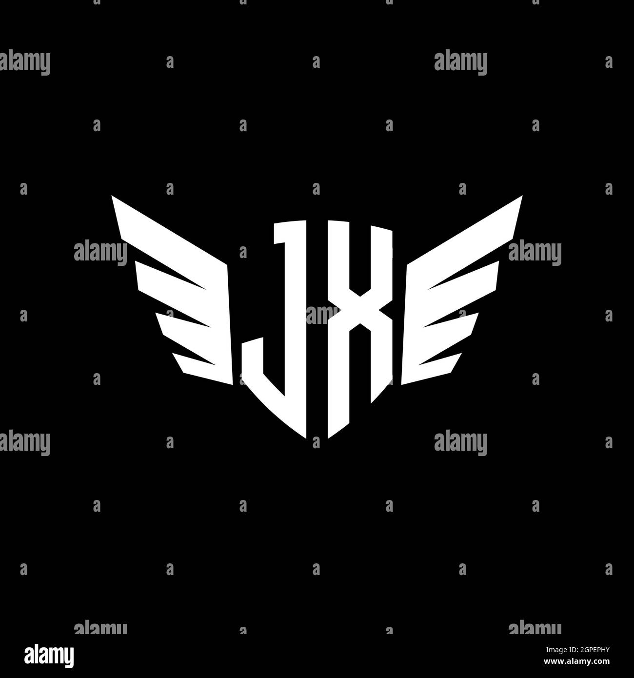 JX Monogram Logo geometric initial with wing shape style design ... JX Monogram Logo geometric initial with wing shape style design ...