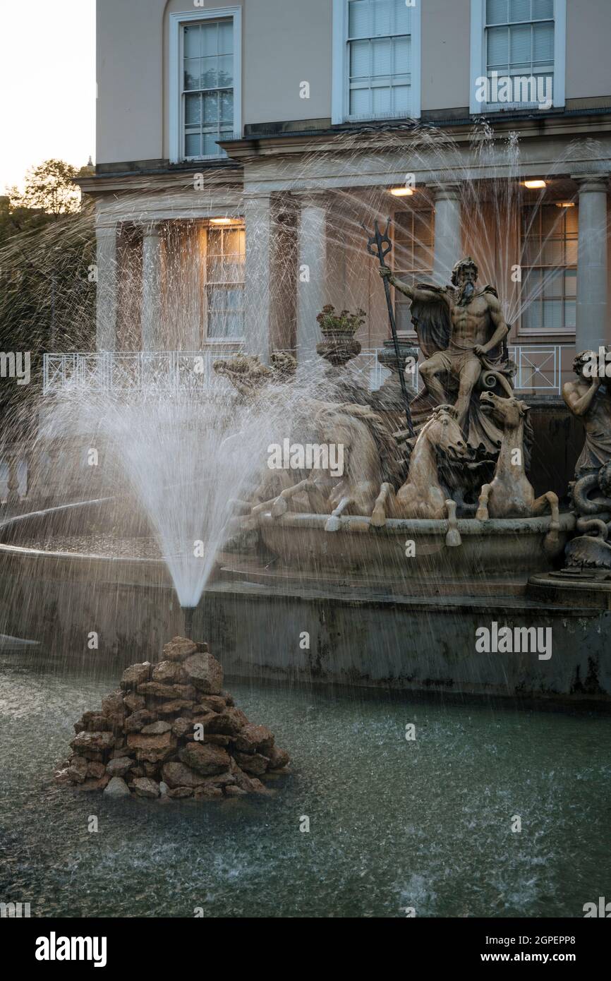 The Neptune Fountain, Cheltenham, Cotswolds, Gloucestershire, England ...