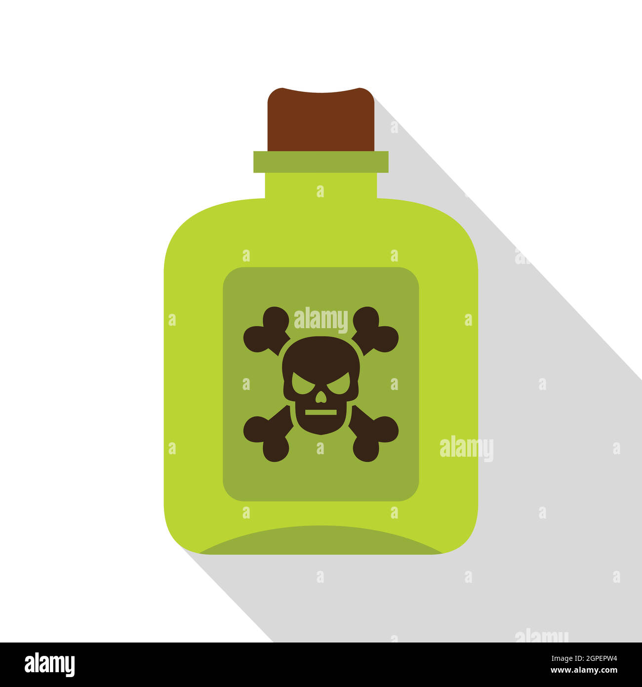 Poison icon, flat style Stock Vector Image & Art - Alamy