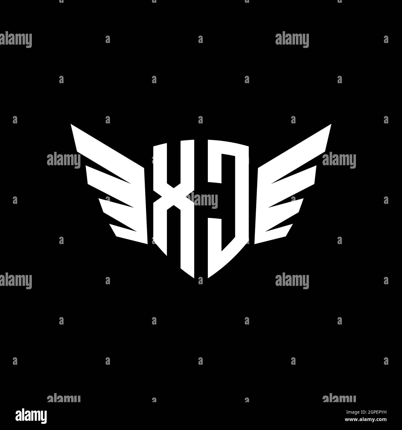 XC Monogram Logo geometric initial with wing shape style design ...
