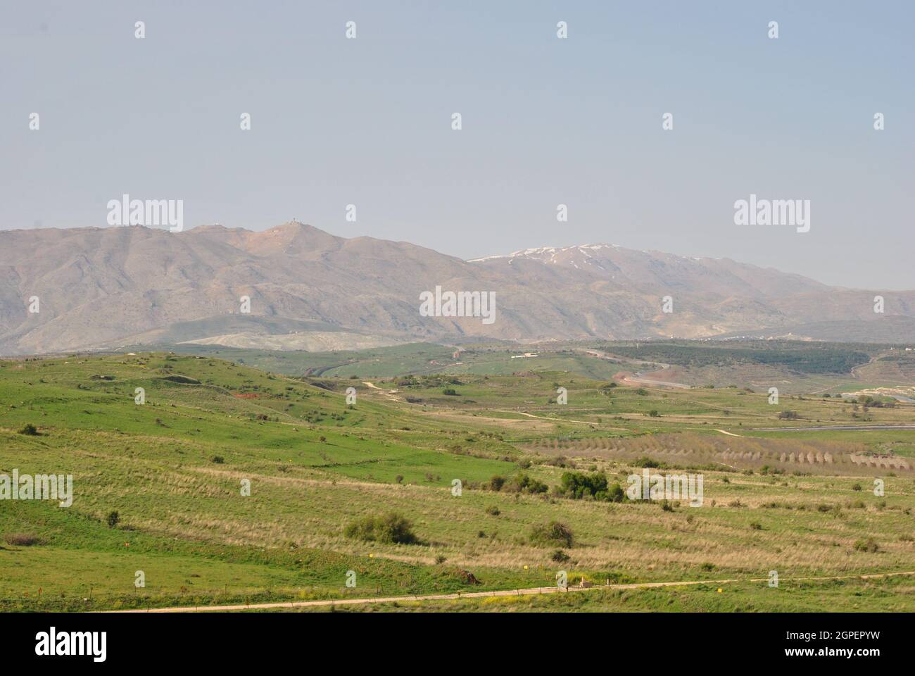 Golan Heights and Mount Hermon , Landscape view of the Golan Heights ...