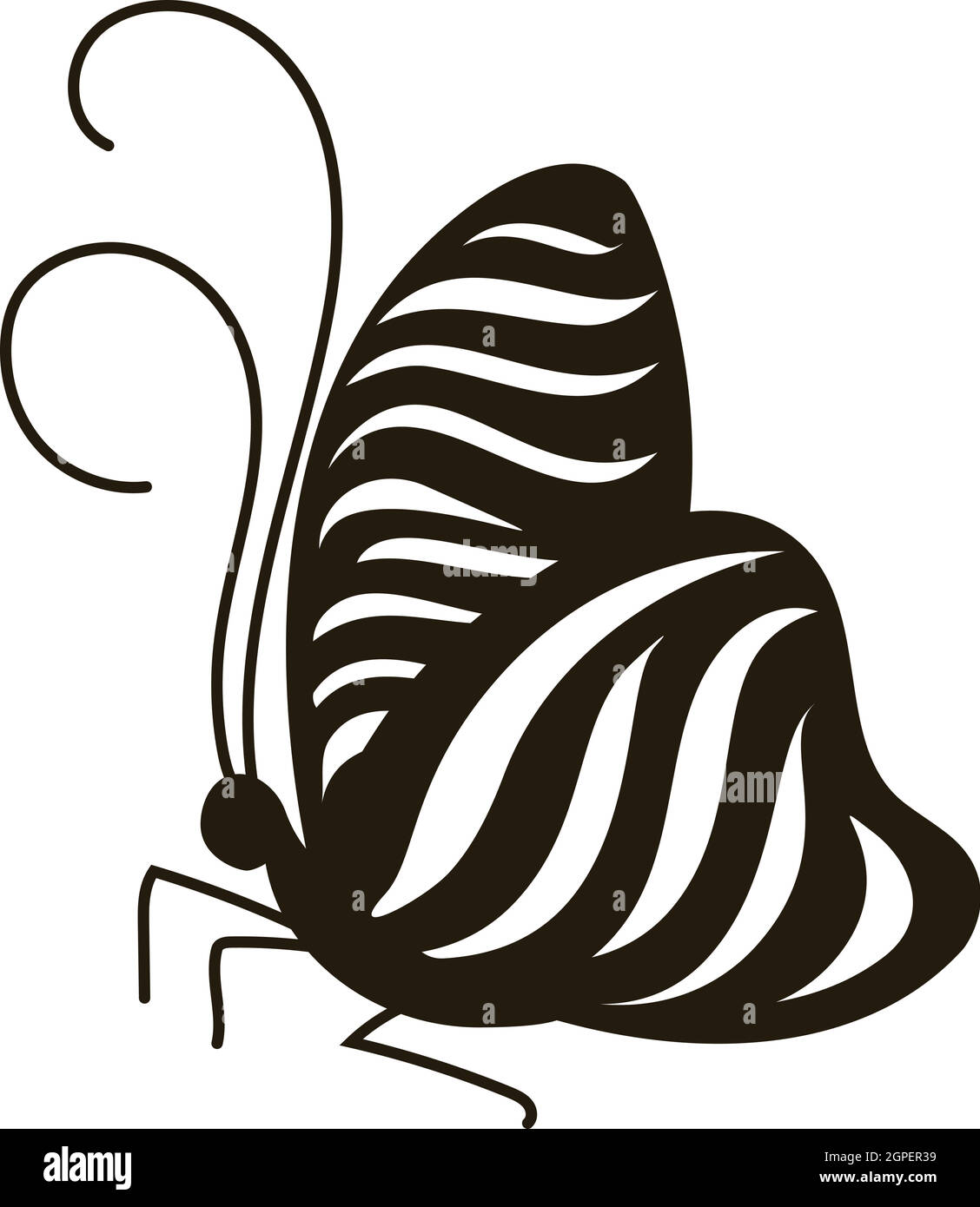 Contour butterfly icon simple hi-res stock photography and images - Alamy