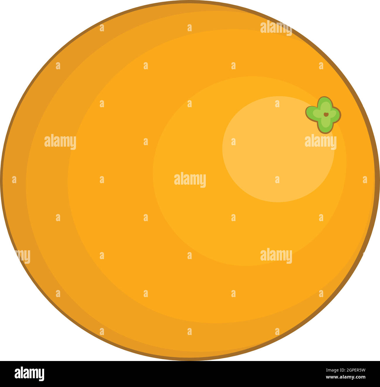 Orange icon, cartoon style Stock Vector Image & Art - Alamy