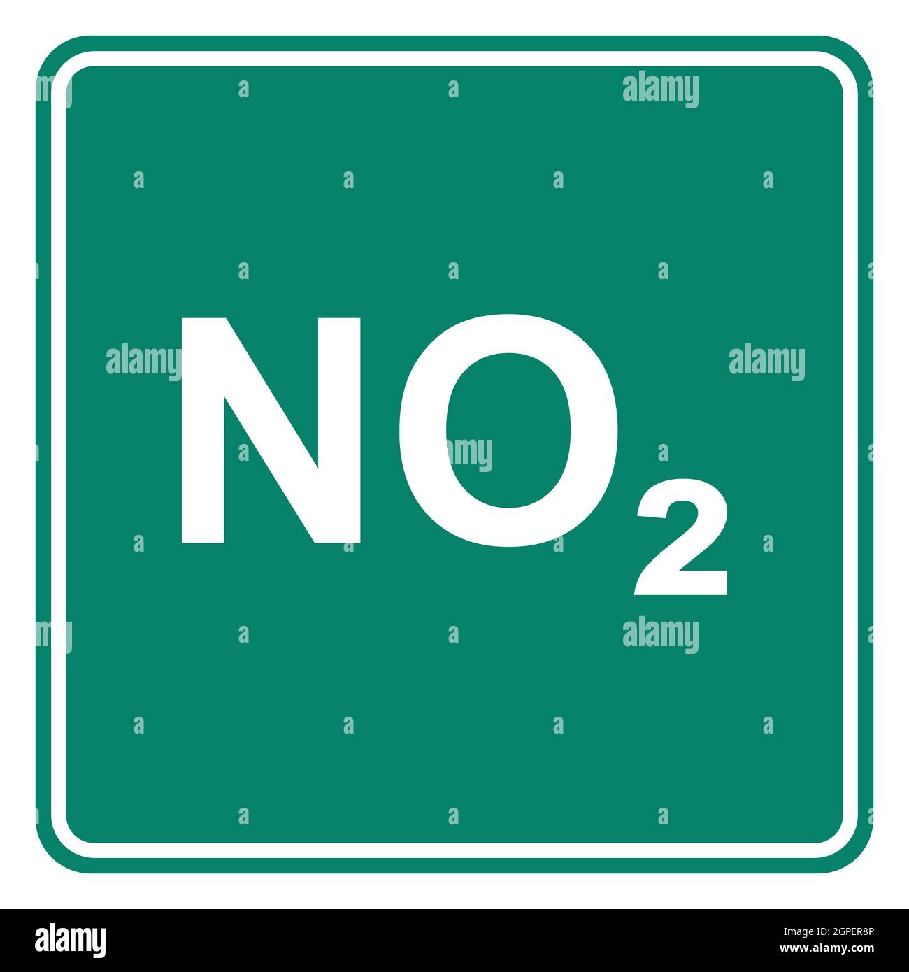 Nitrogen dioxide and road sign Stock Photo - Alamy