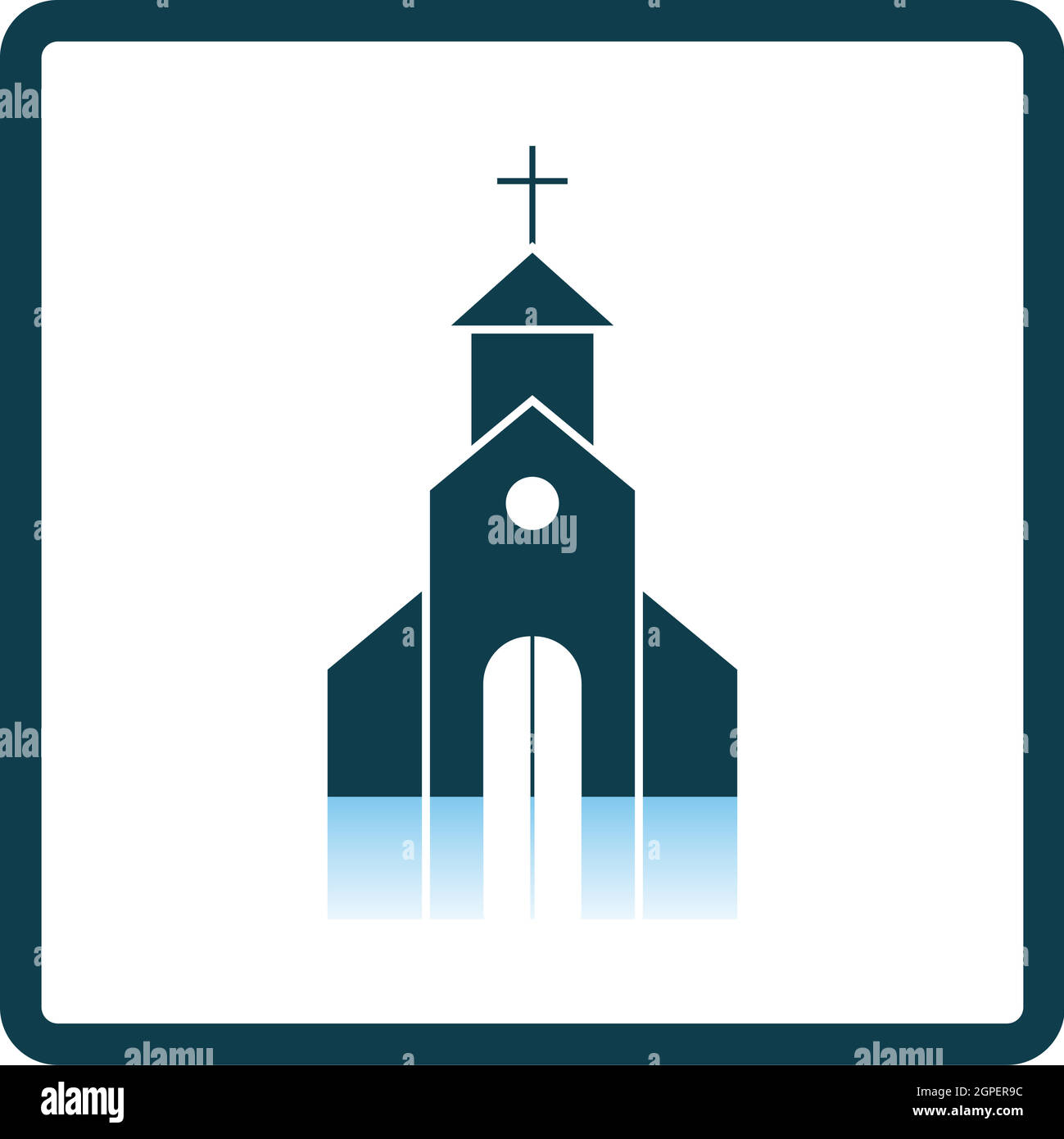 Old church square Stock Vector Images - Alamy