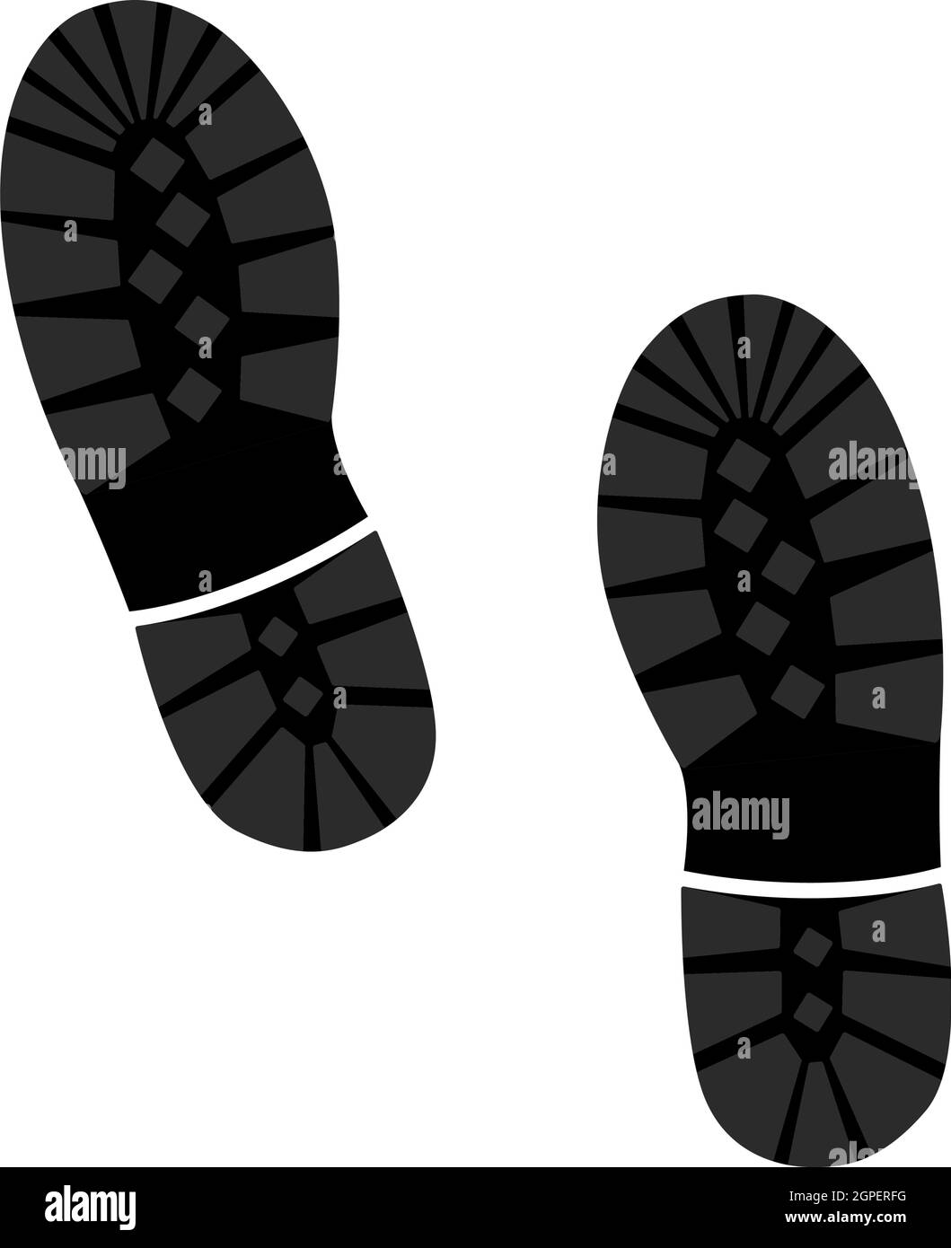 Boot Print Icon Stock Vector Image & Art - Alamy