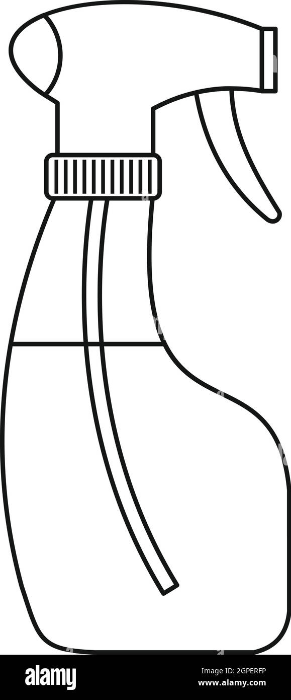 Spray icon, outline style Stock Vector Image & Art - Alamy