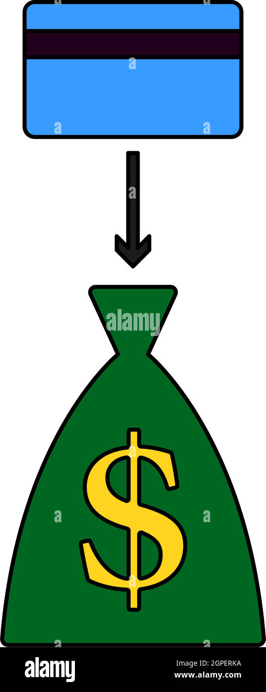 Credit card arrow money Stock Vector Images - Alamy