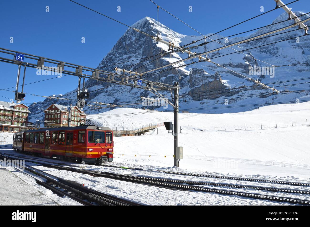 Wengen bahn hi-res stock photography and images - Alamy