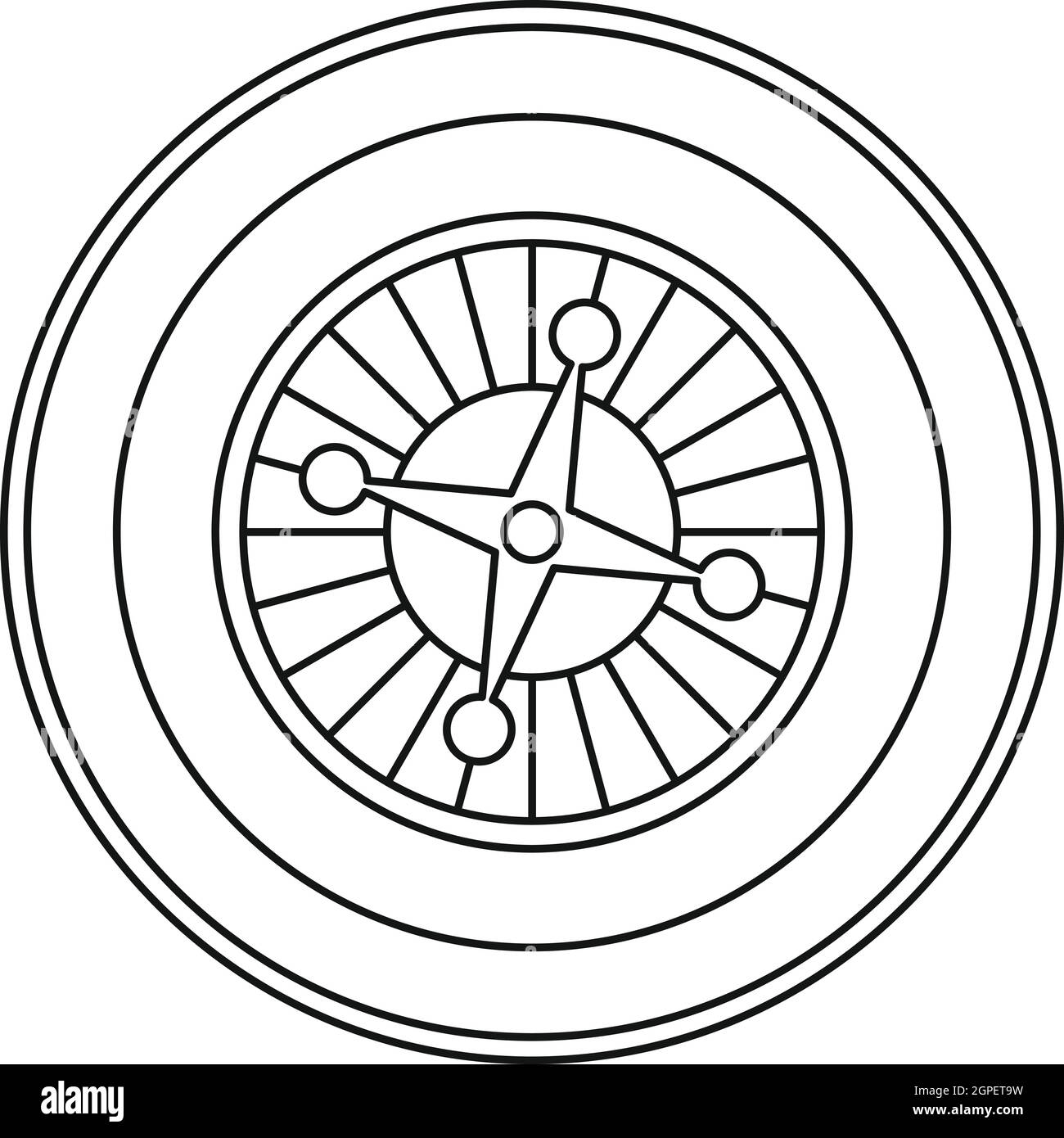 Roulette chip Stock Vector Images - Alamy