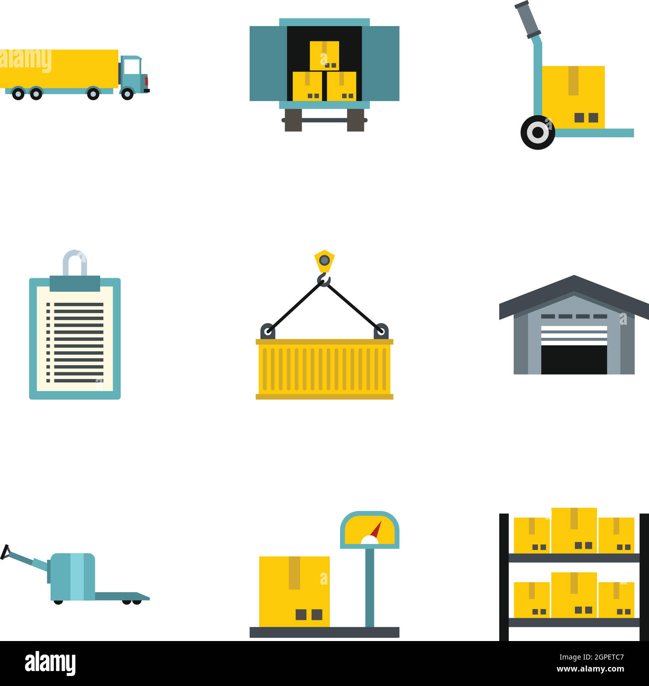 Store icons set, flat style Stock Vector Image & Art - Alamy