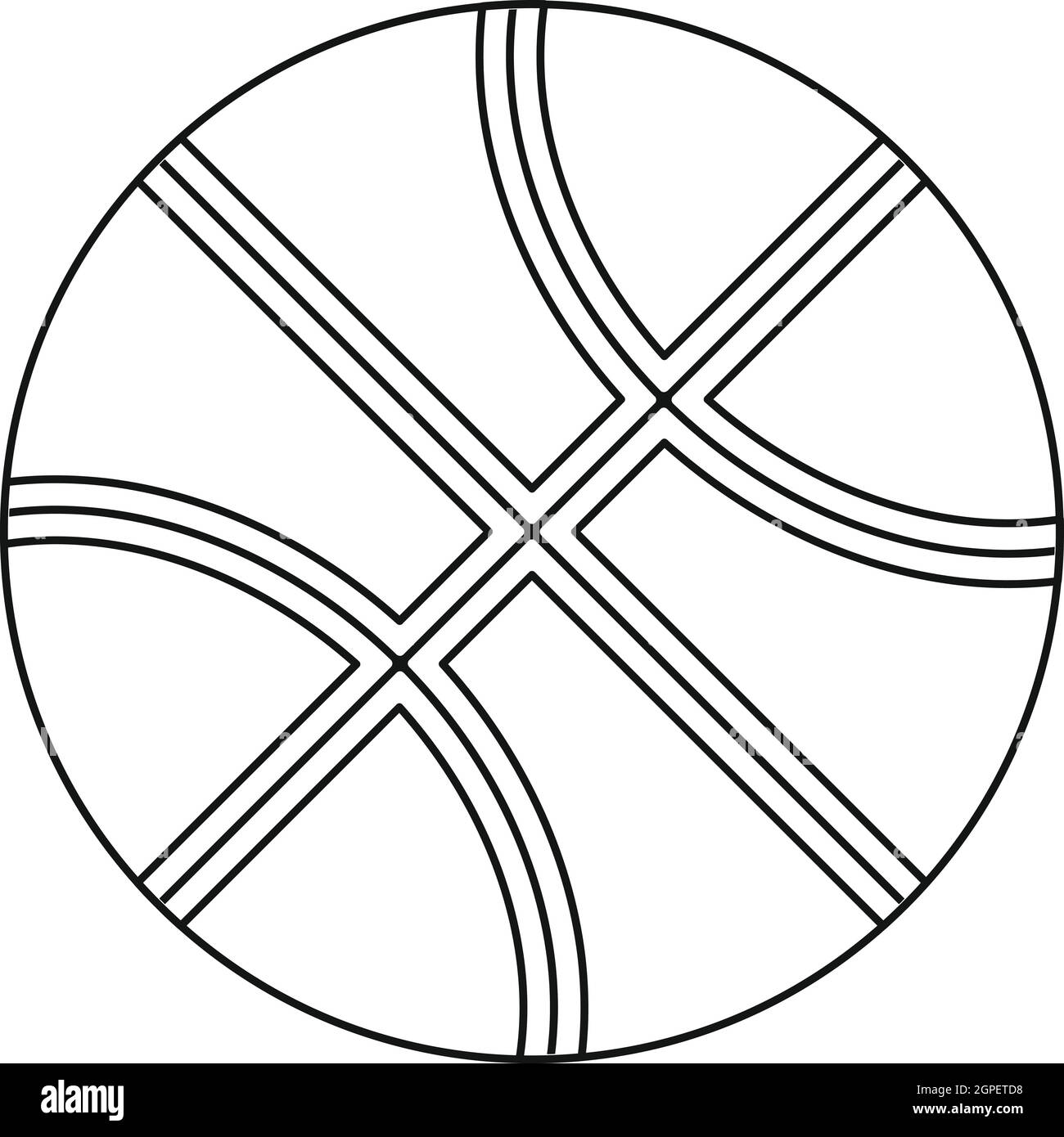 Ball icon, outline style Stock Vector Image & Art - Alamy