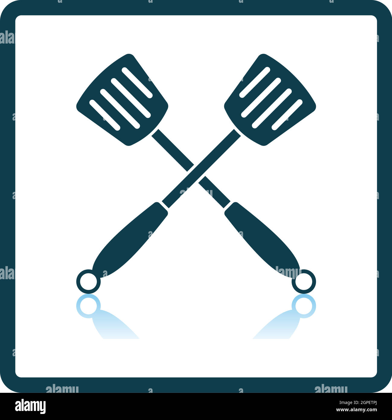 Crossed Frying Spatula Stock Vector Image & Art - Alamy