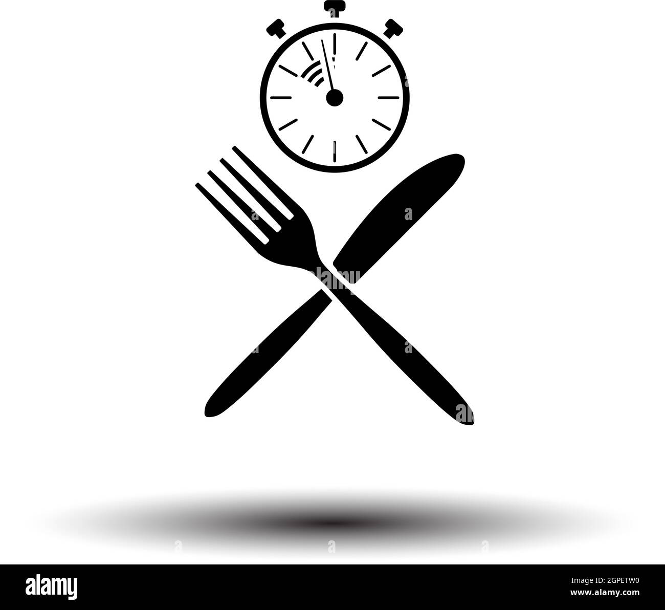 Fast lunch icon white Stock Vector Images - Alamy