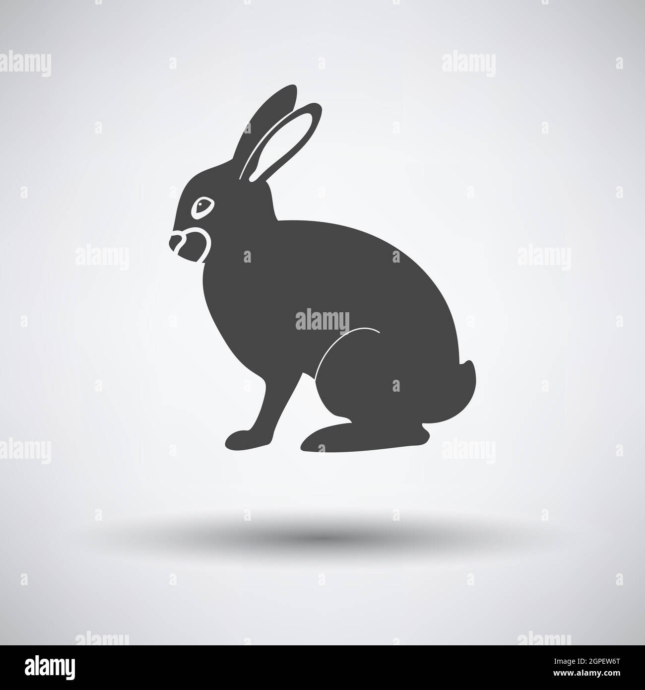 Easter Rabbit Icon Stock Vector Image & Art - Alamy