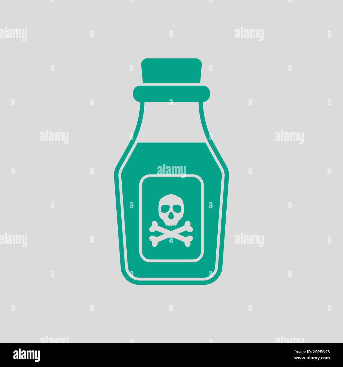 Bottle poison warning sign Stock Vector Images - Alamy