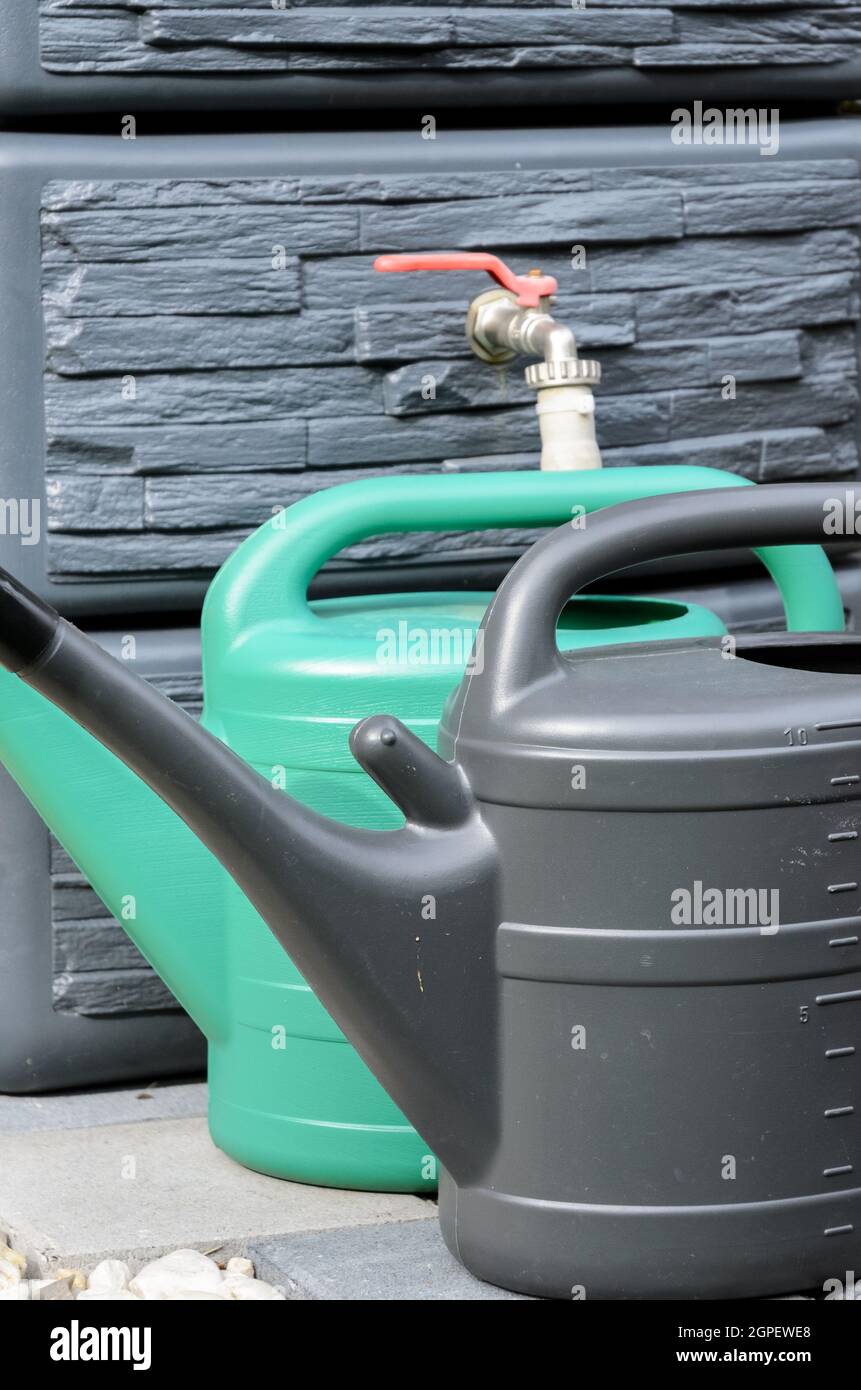 Rain Barrel With Rainwater High Resolution Stock Photography and Images ...