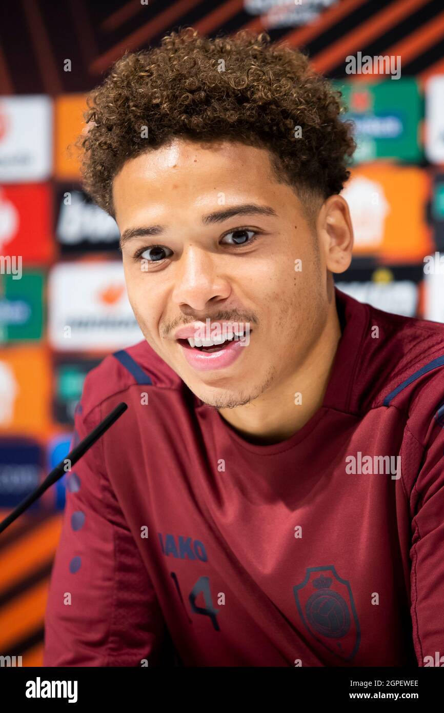 Antwerp's Manuel Benson pictured during a press conference of Belgian ...