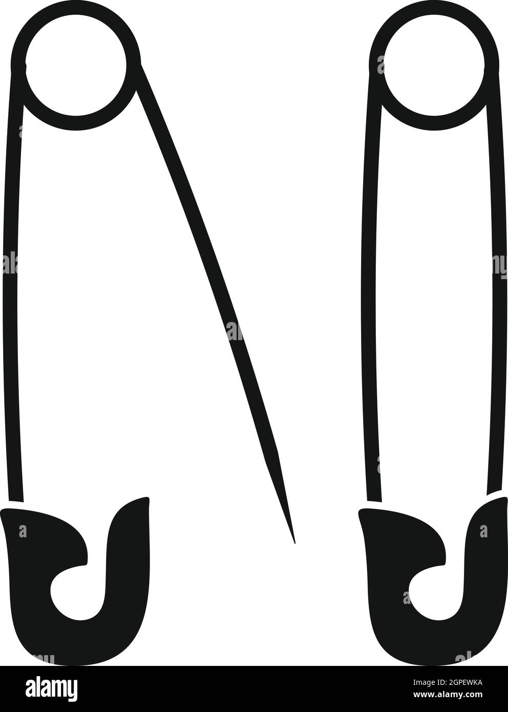 Pins icon, simple style Stock Vector Image & Art - Alamy