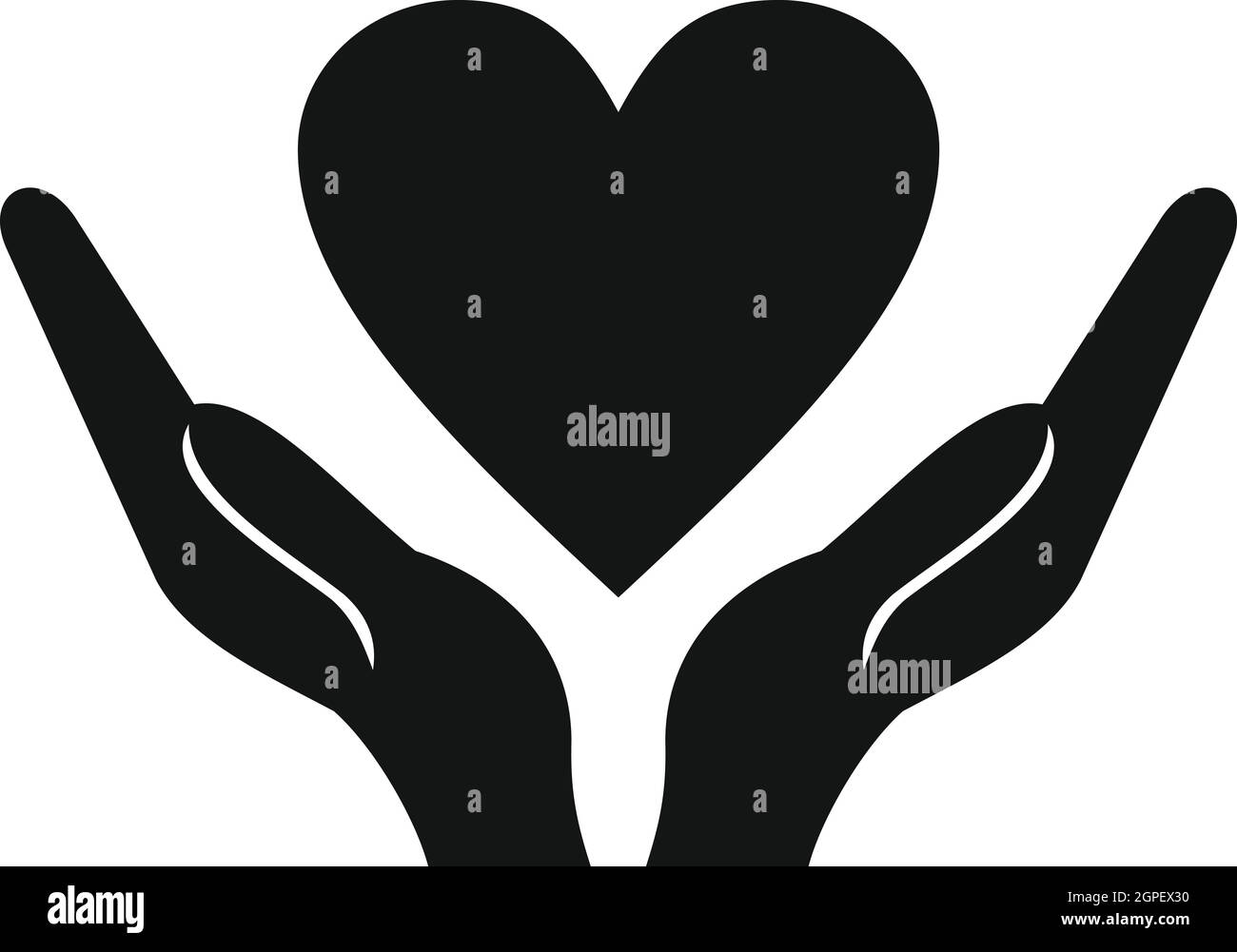 Black hands holding white Stock Vector Images - Alamy