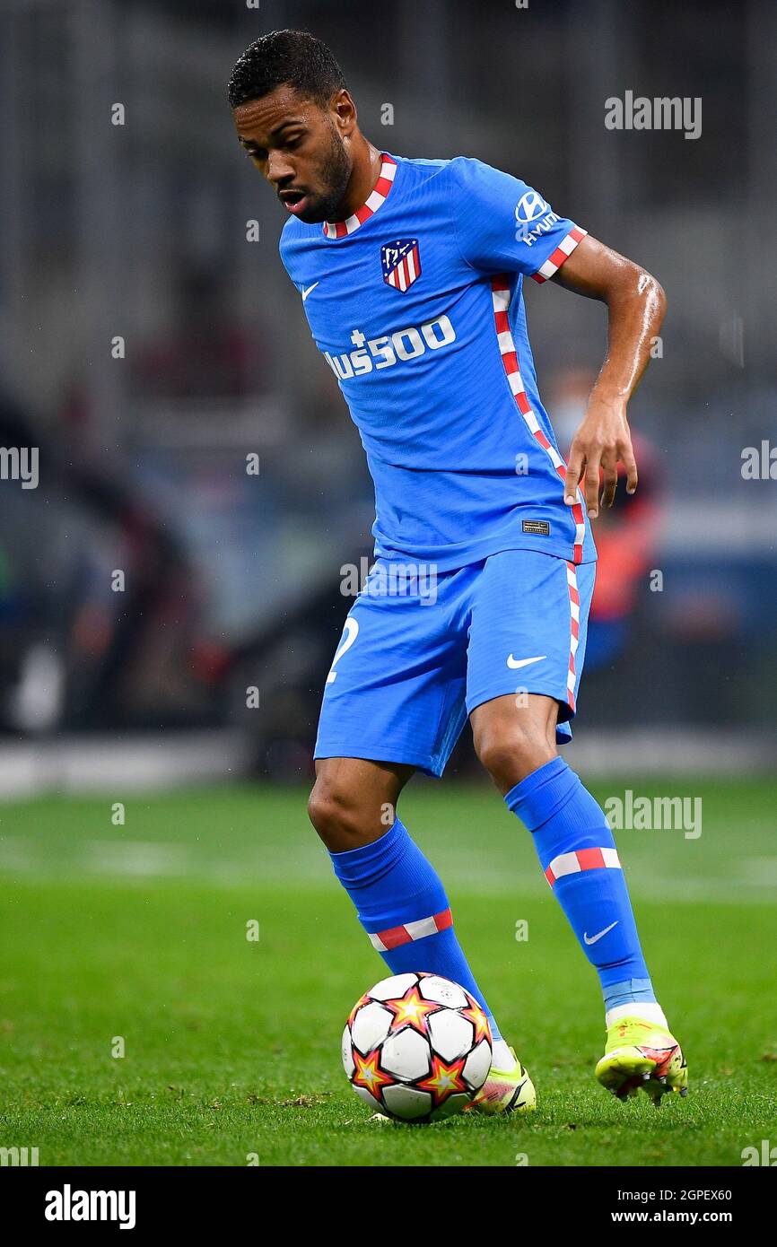 Milan, Italy. 28 September 2021. Renan Lodi of Club Atletico de Madrid ...
