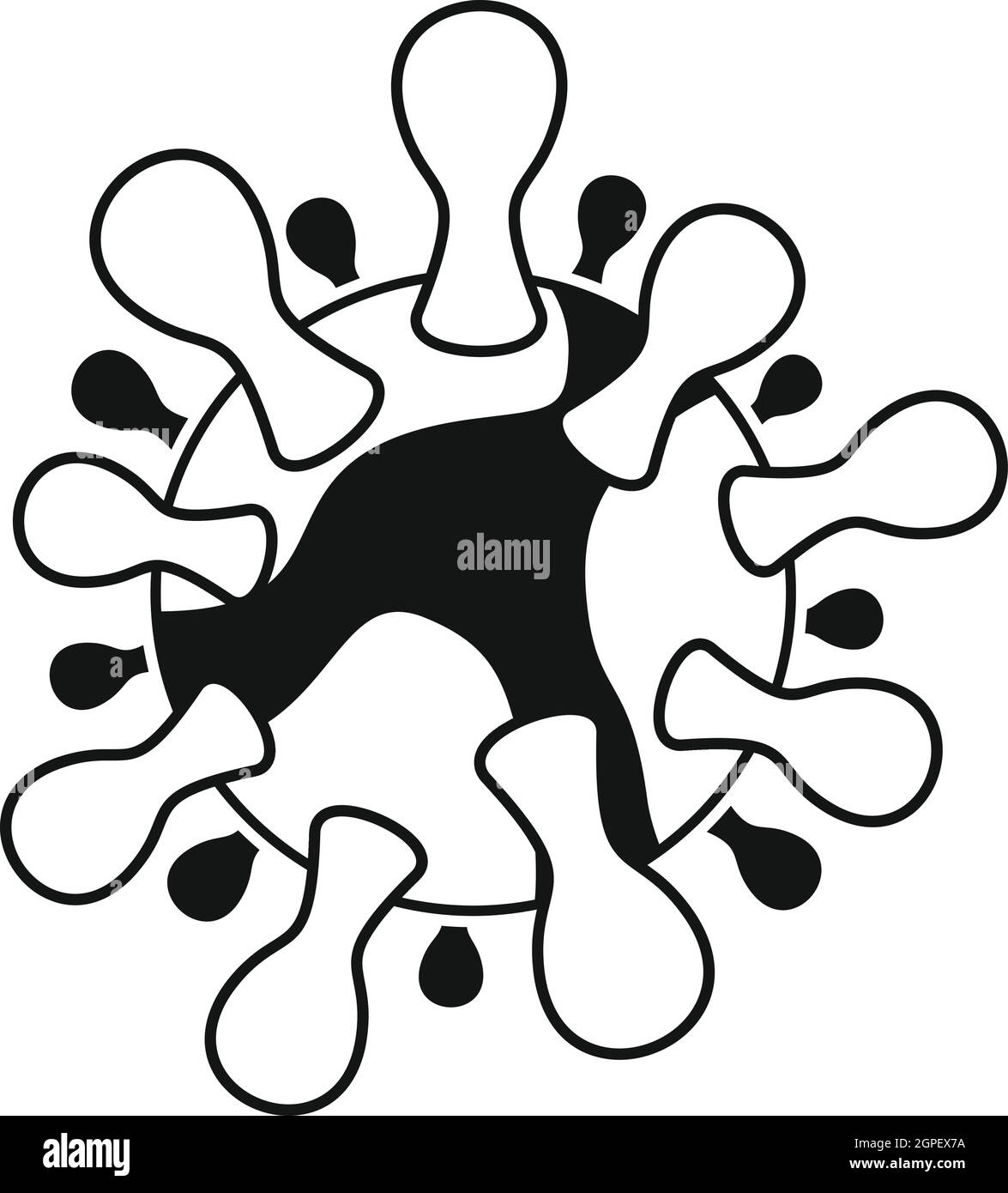 Clinic microscope icon simple Cut Out Stock Images & Pictures - Alamy