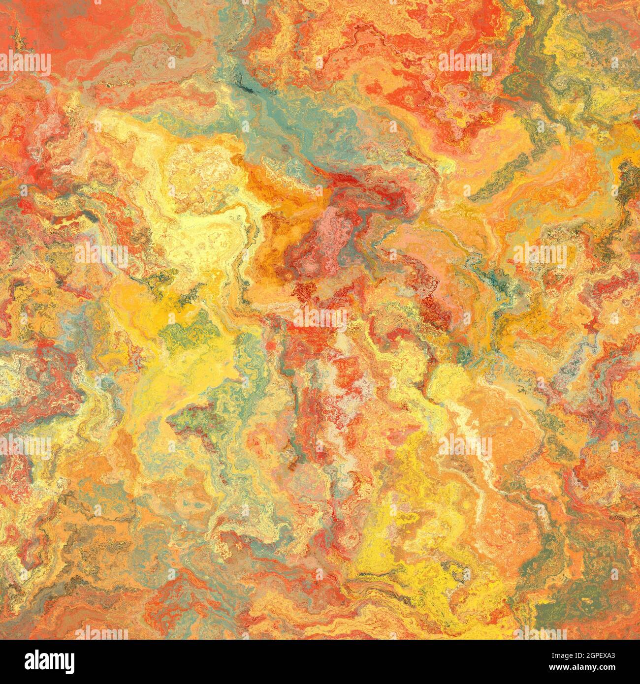 Seamless abstract painted brushed marble texture. Rainbow bright ...