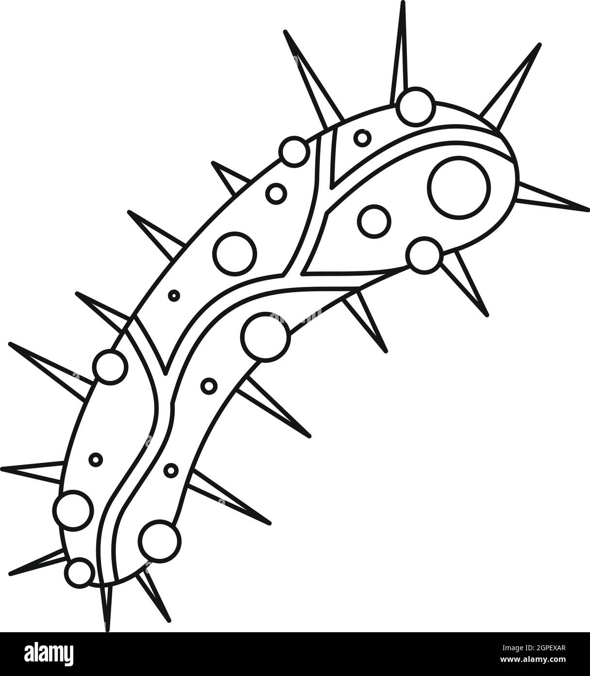 Human microbiology icon outline Cut Out Stock Images & Pictures - Alamy