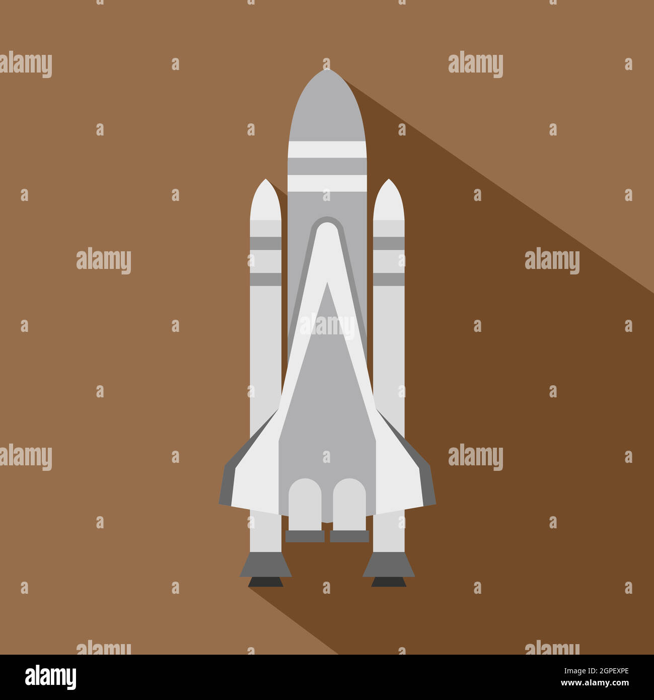 Space shuttle icon, flat style Stock Vector Image & Art - Alamy