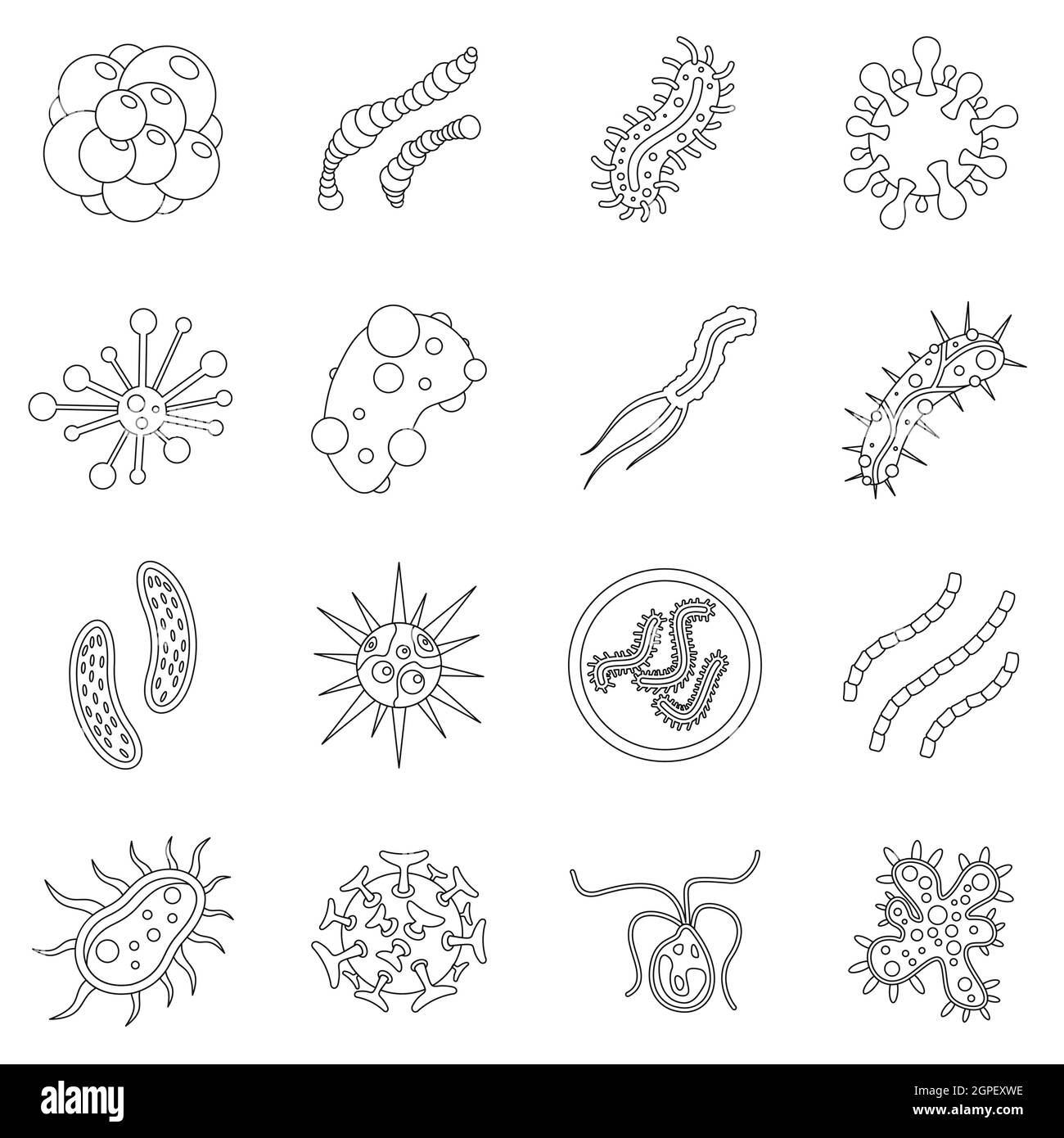 Bacteria bacilli Black and White Stock Photos & Images - Alamy