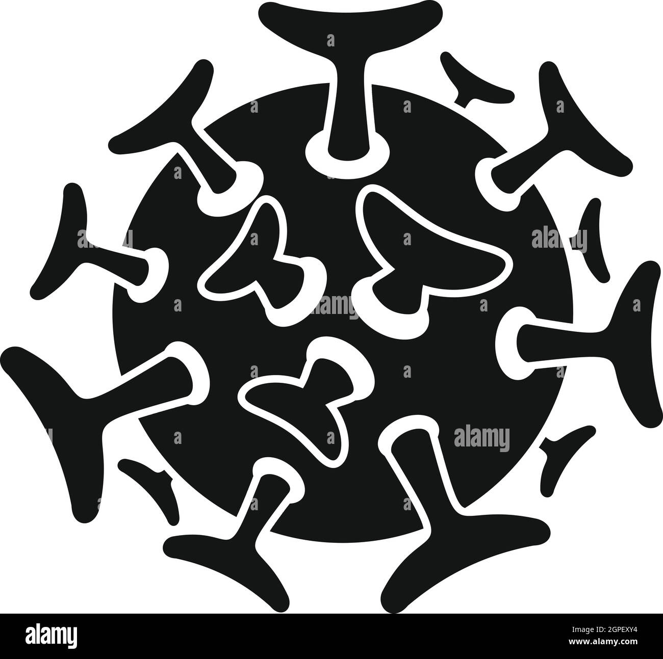 Round viral bacteria icon, simple style Stock Vector Image & Art - Alamy