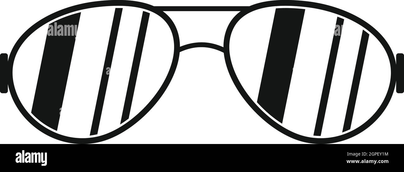 Glasses icon, simple style Stock Vector Image & Art - Alamy