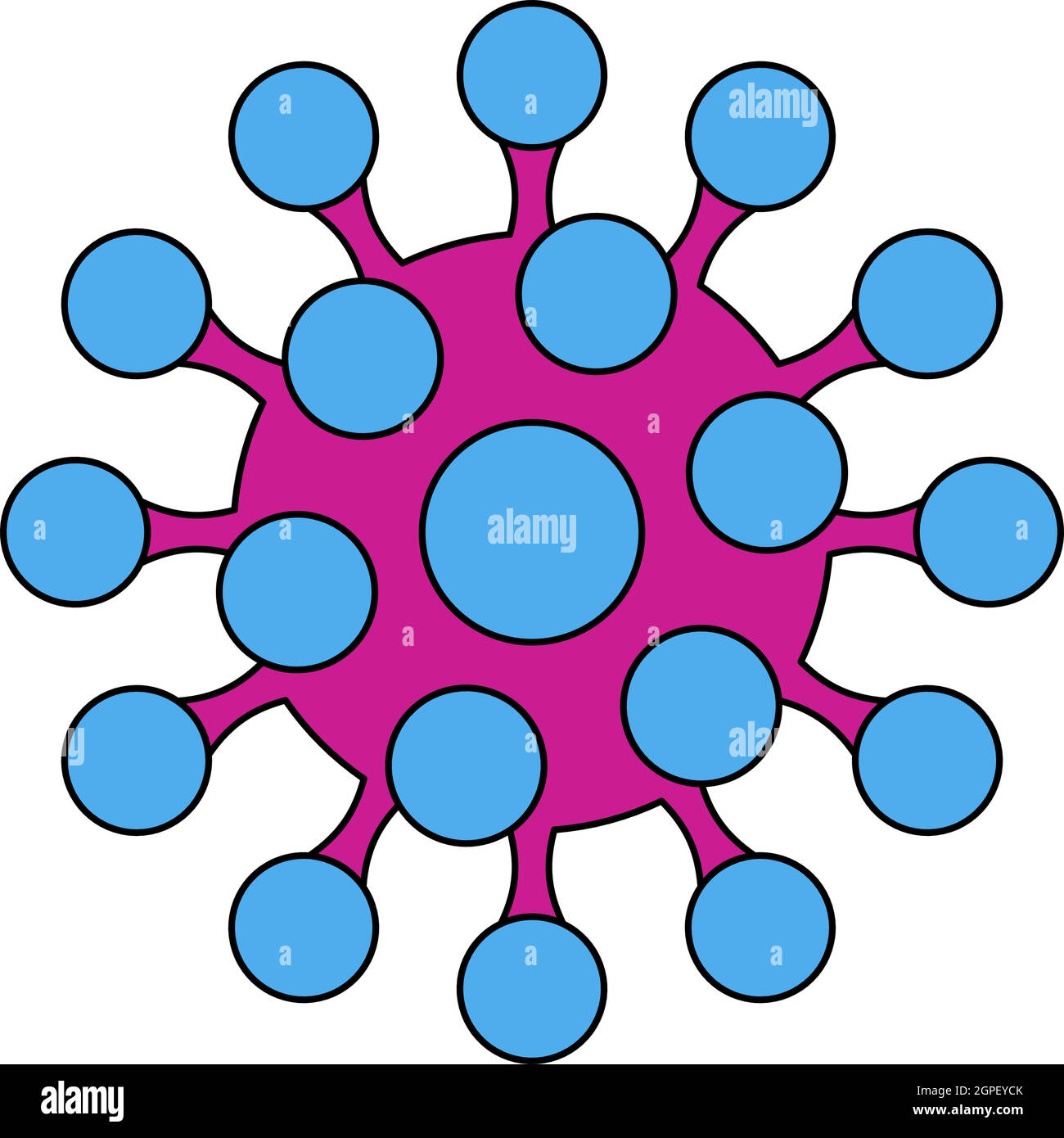 Coronavirus Molecule Icon Stock Vector Image & Art - Alamy